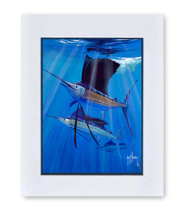 "Bluewater Hunters" Mini Print – Guy Harvey