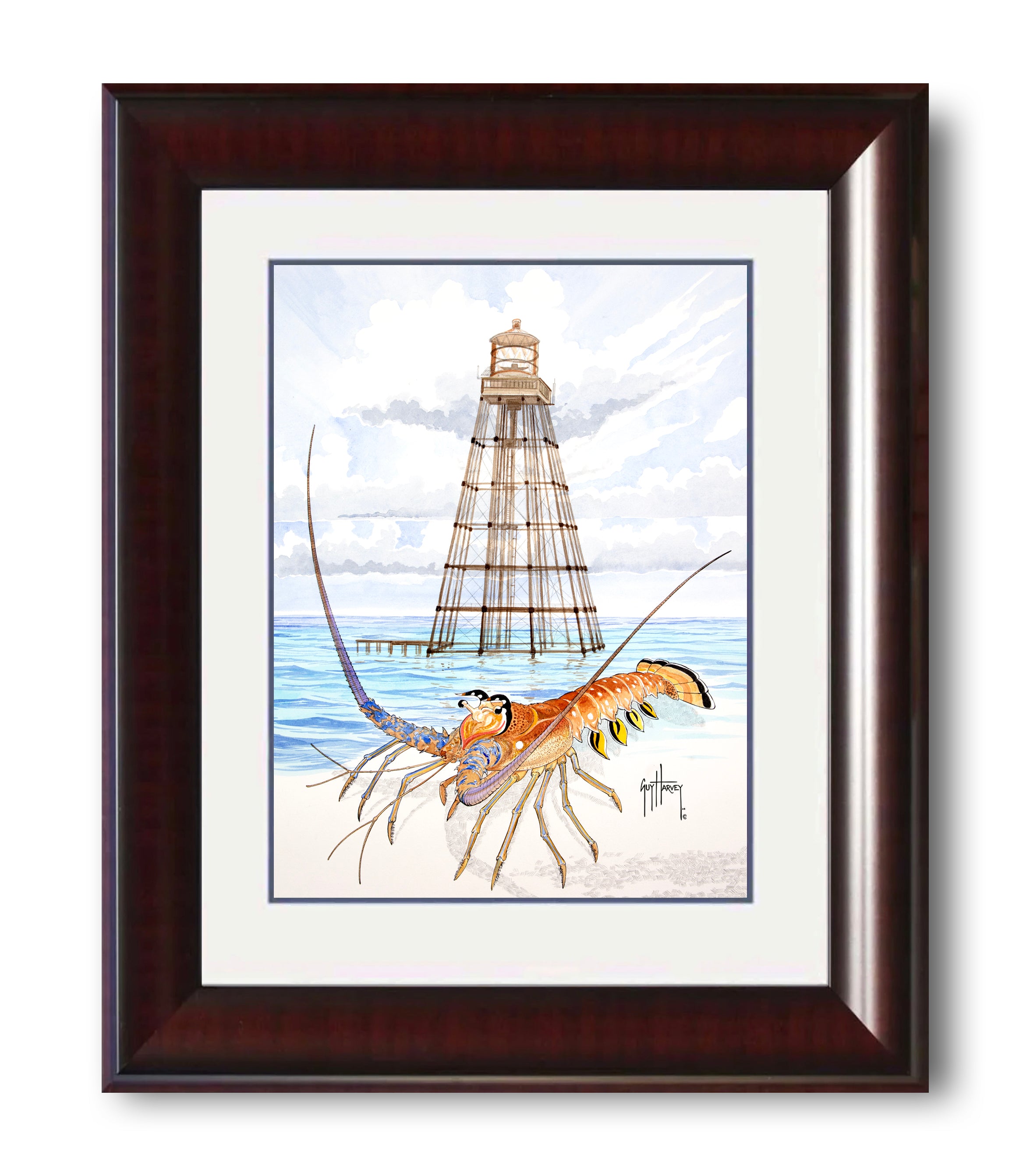 "Sand Key Lighthouse" Mini Print – Guy Harvey