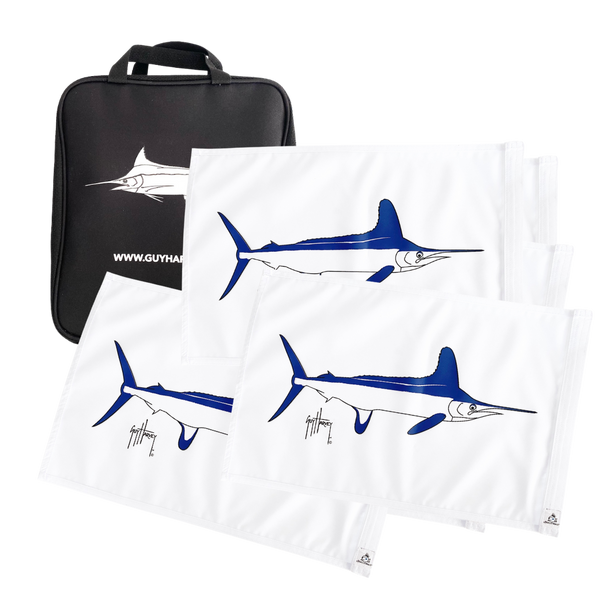 Signature White Marlin Flag Pack – Guy Harvey
