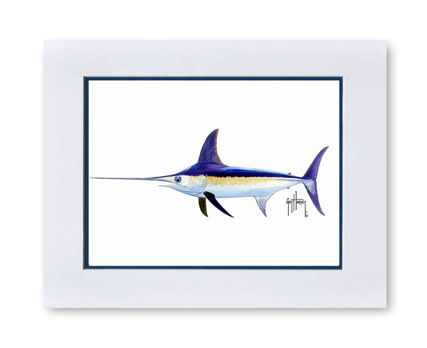 "Swordfish" Grande Mini Print – Guy Harvey