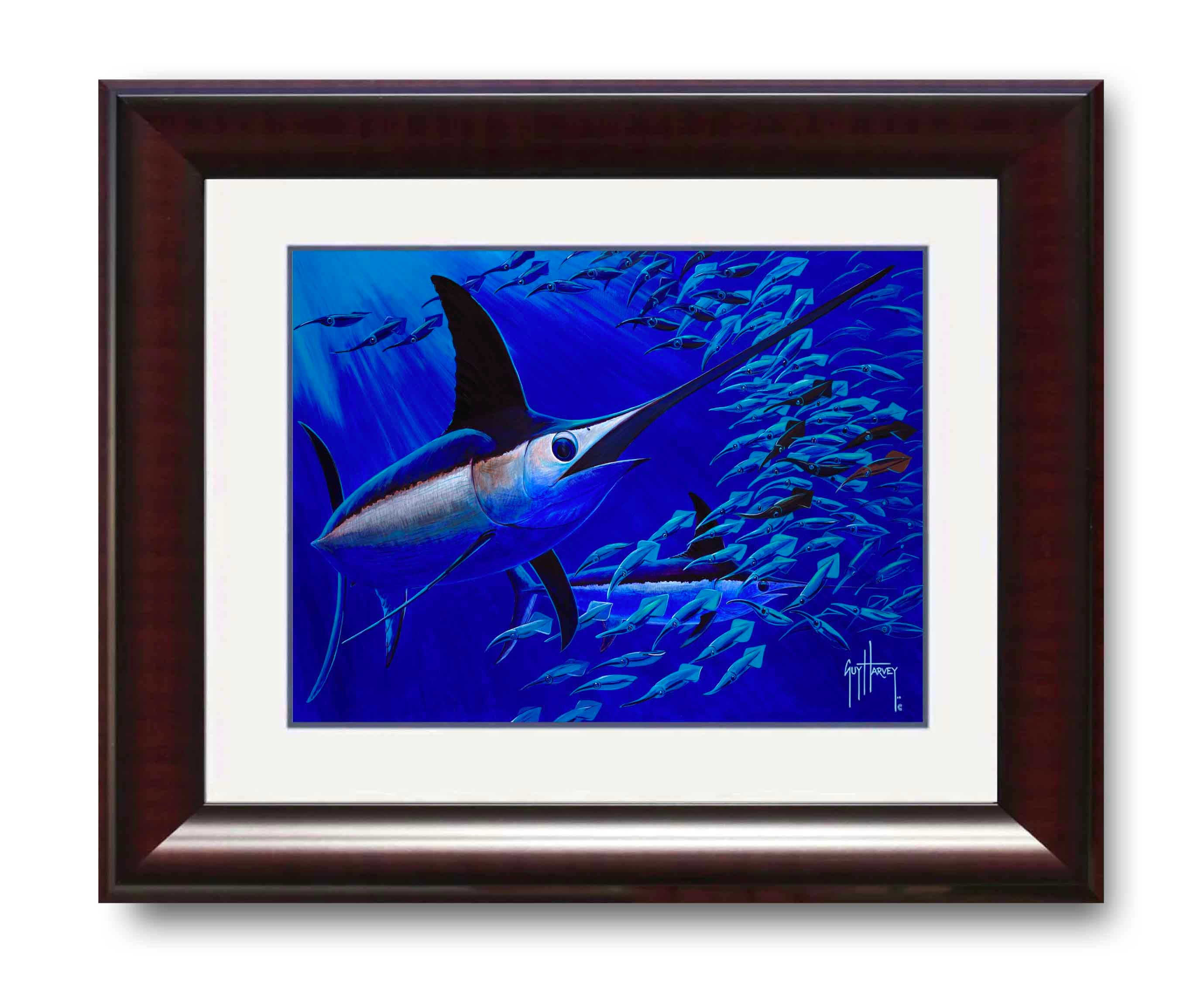 "Squid Row" Grande Mini Print – Guy Harvey