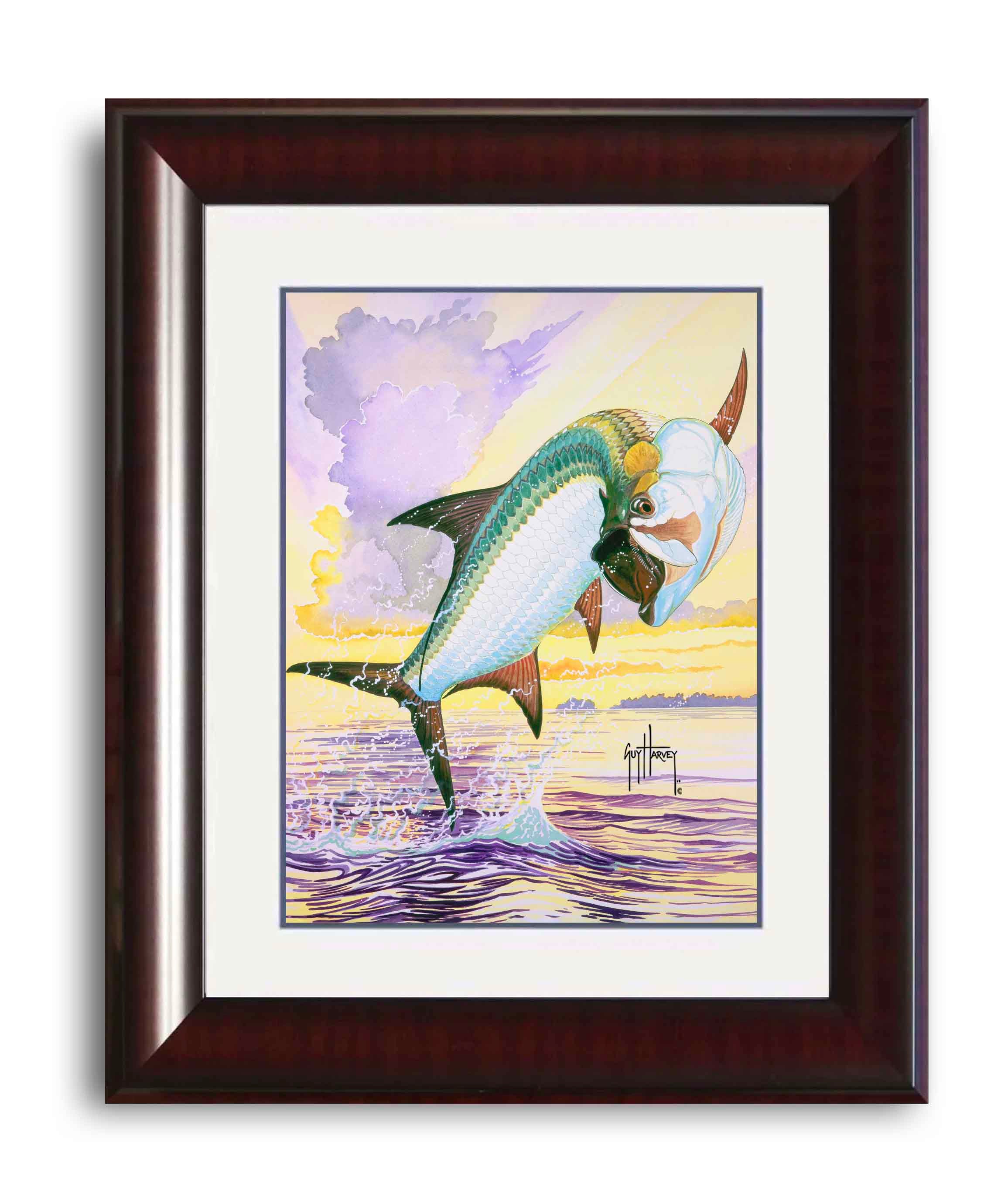 "Tarpon Solo" Grande Mini Print – Guy Harvey